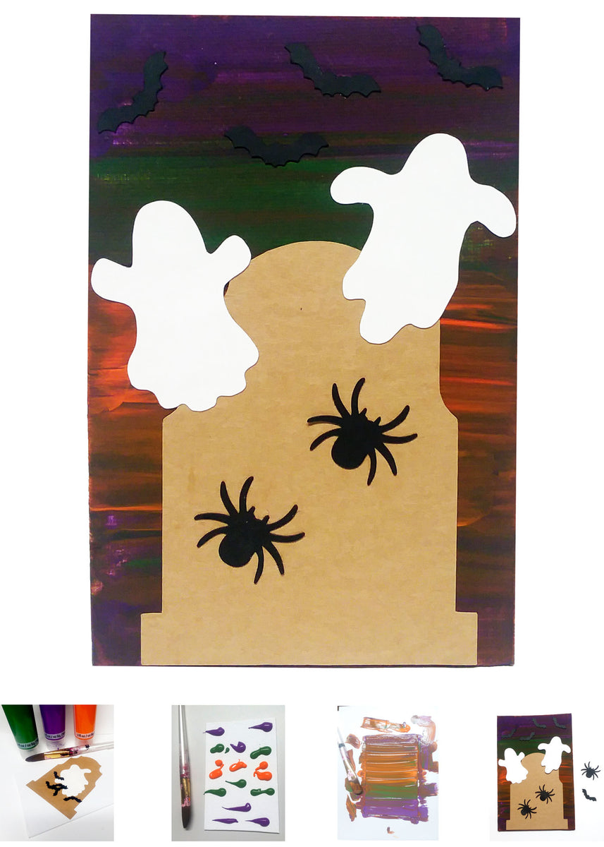 How To Make: Simple Halloween Art & Painting Craft – DIY Paper Supply