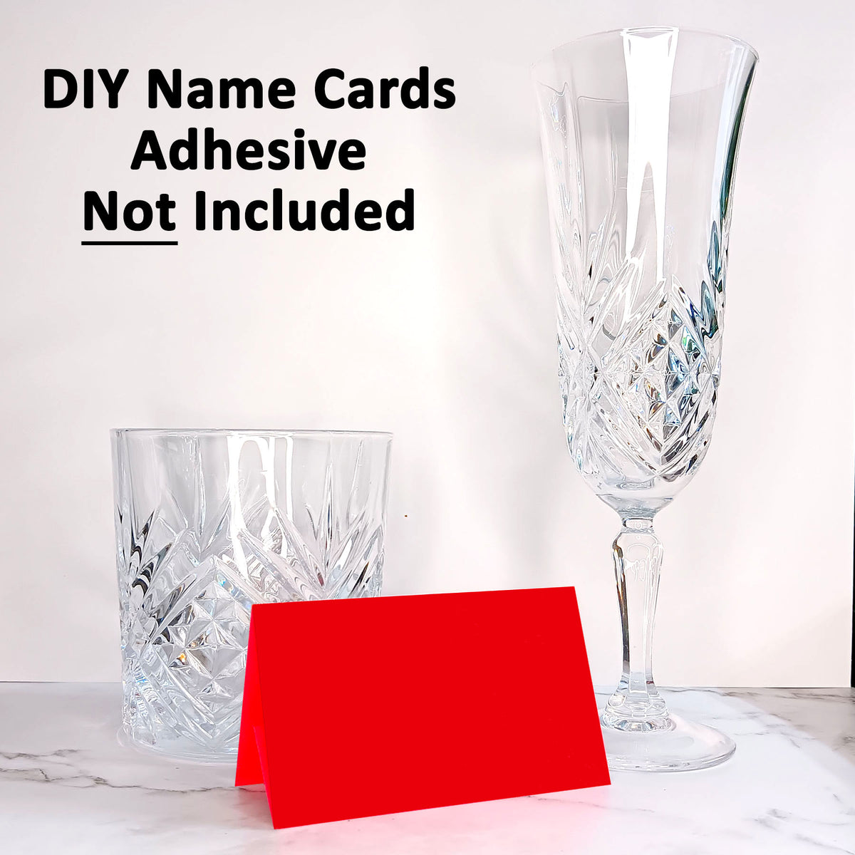 25 Pack - Red DIY Table Tent Name Cards – DIY Paper Supply