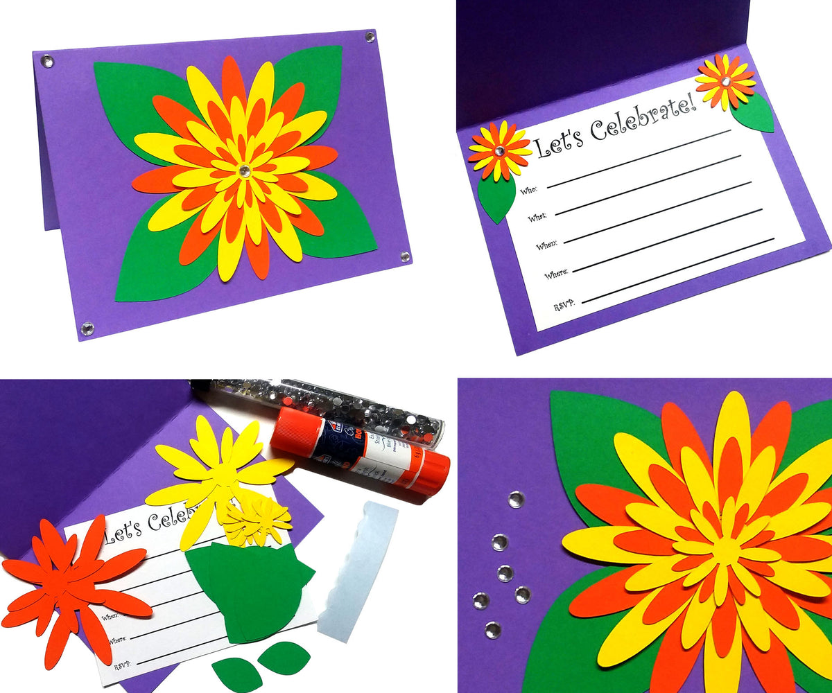 How To Make: Flower Card Invitation – DIY Paper Supply
