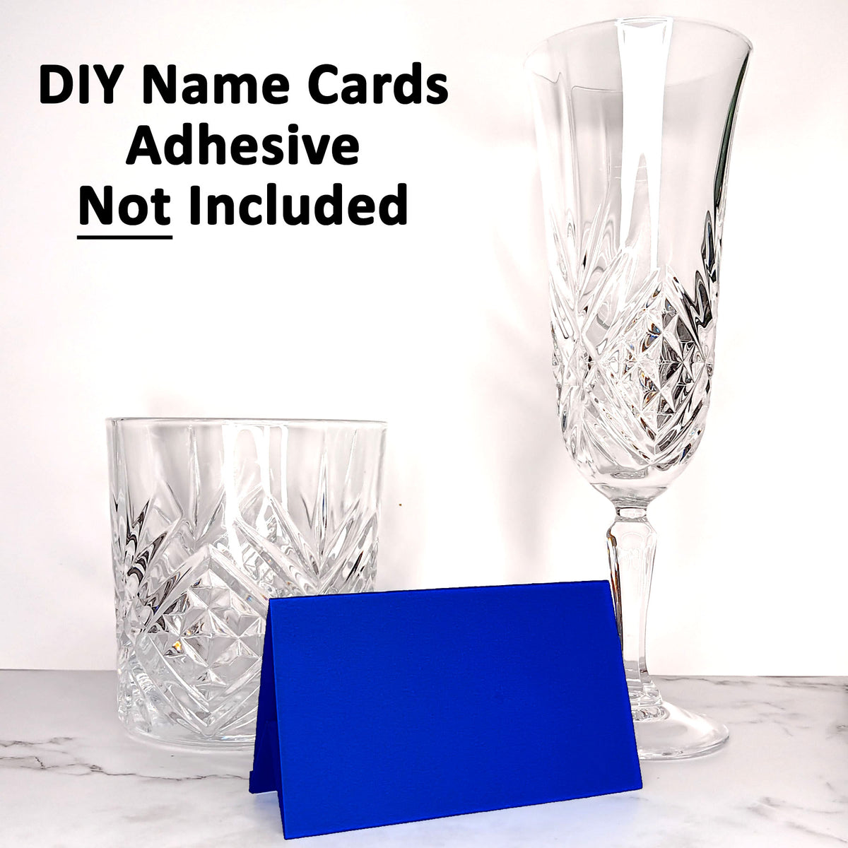 25 Pack - Blue DIY Table Tent Name Cards – DIY Paper Supply