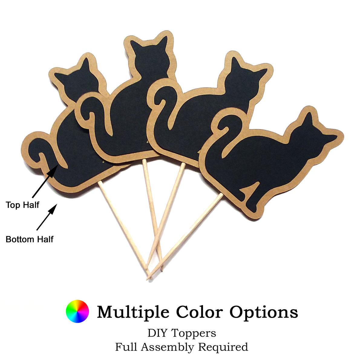 Cat DIY Cupcake Topper (12 kits per order) – DIY Paper Supply