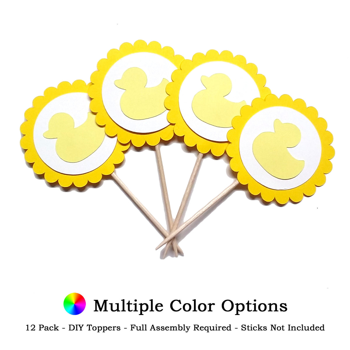Duck DIY Cupcake Toppers (12 kits per order) – DIY Paper Supply