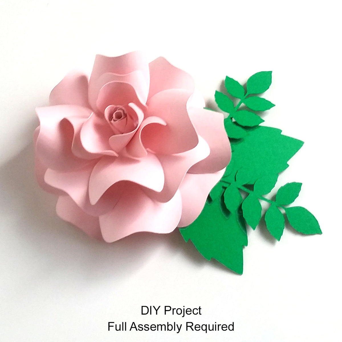 Light Pink Paper Rose DIY Set - 12 per order (Pricing for sizes vary ...