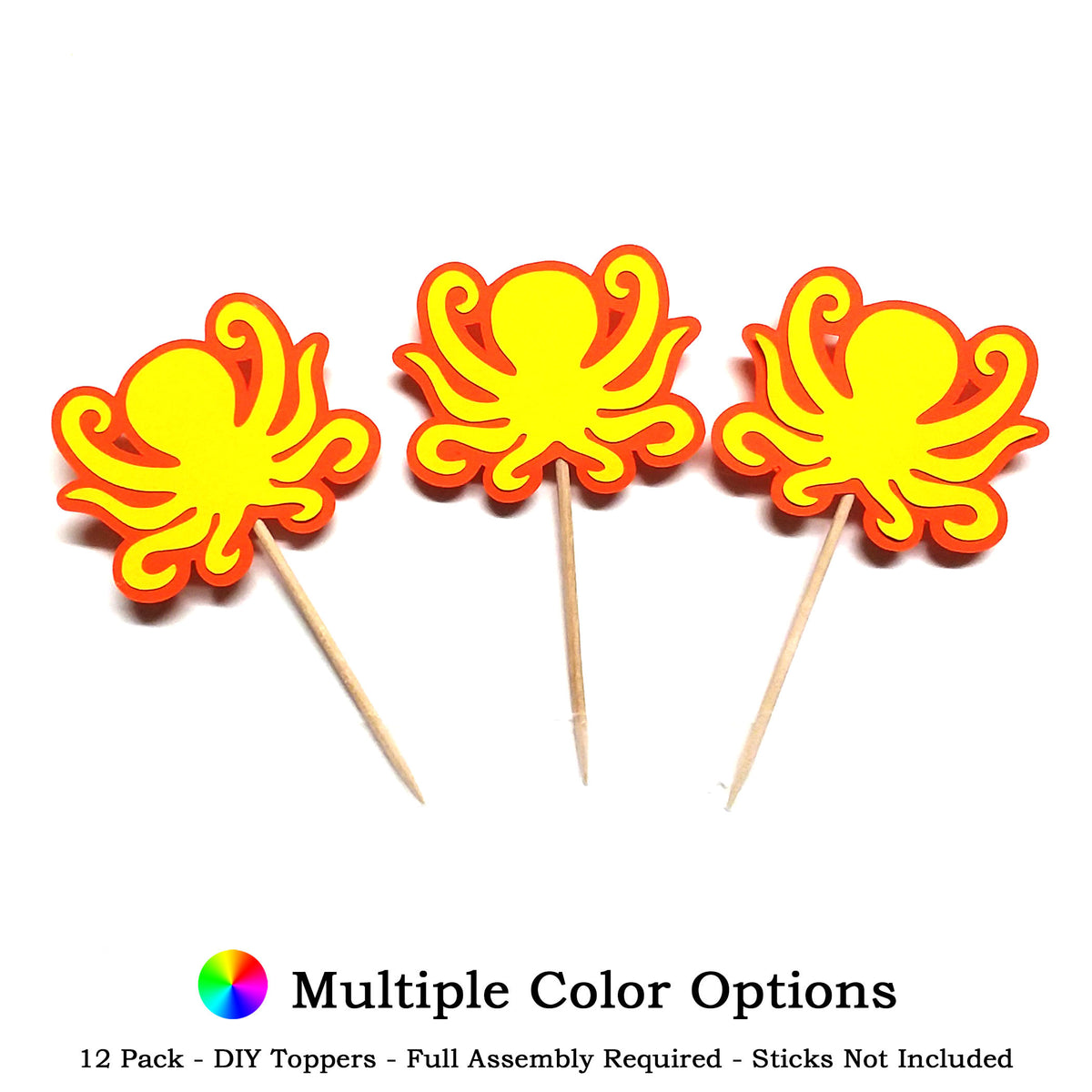 Octopus DIY Cupcake Topper (12 kits per order) – DIY Paper Supply